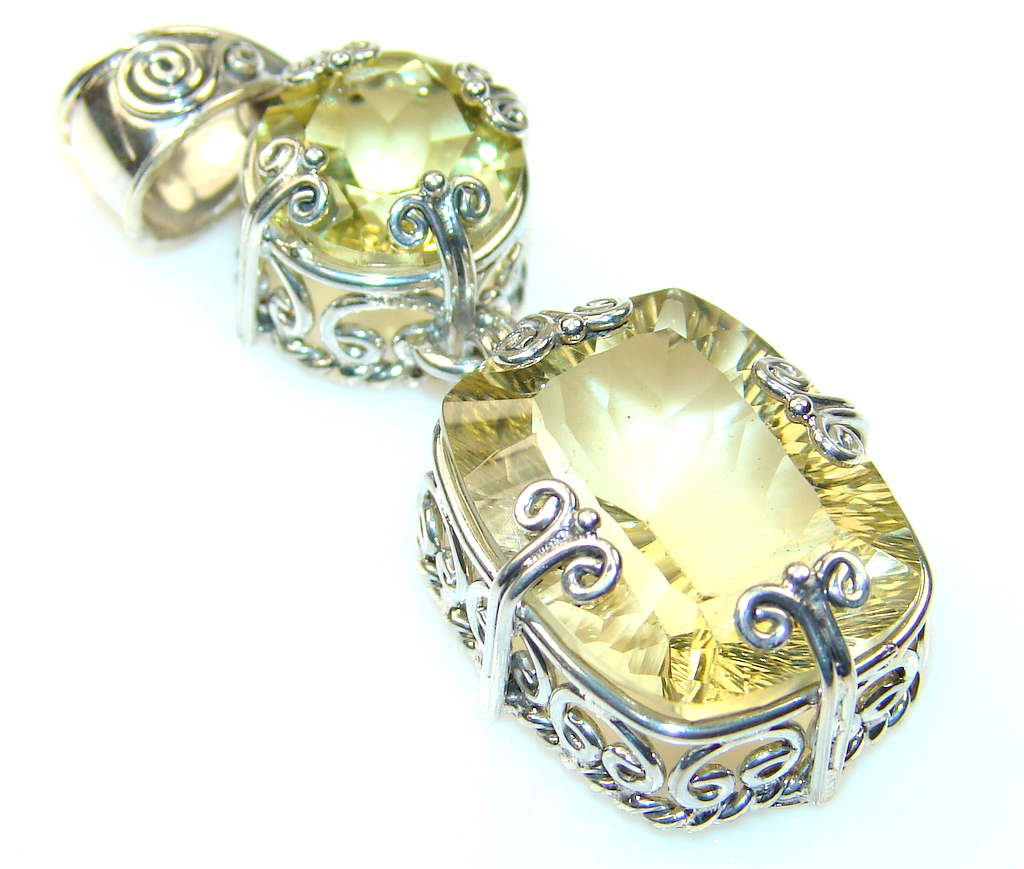 Royal Golden Topaz Sterling Silver Pendant – Jetshots