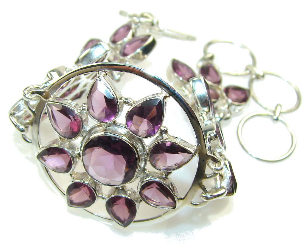 Amazing!! Lilac Quartz Sterling Silver Bracelet – Jetshots