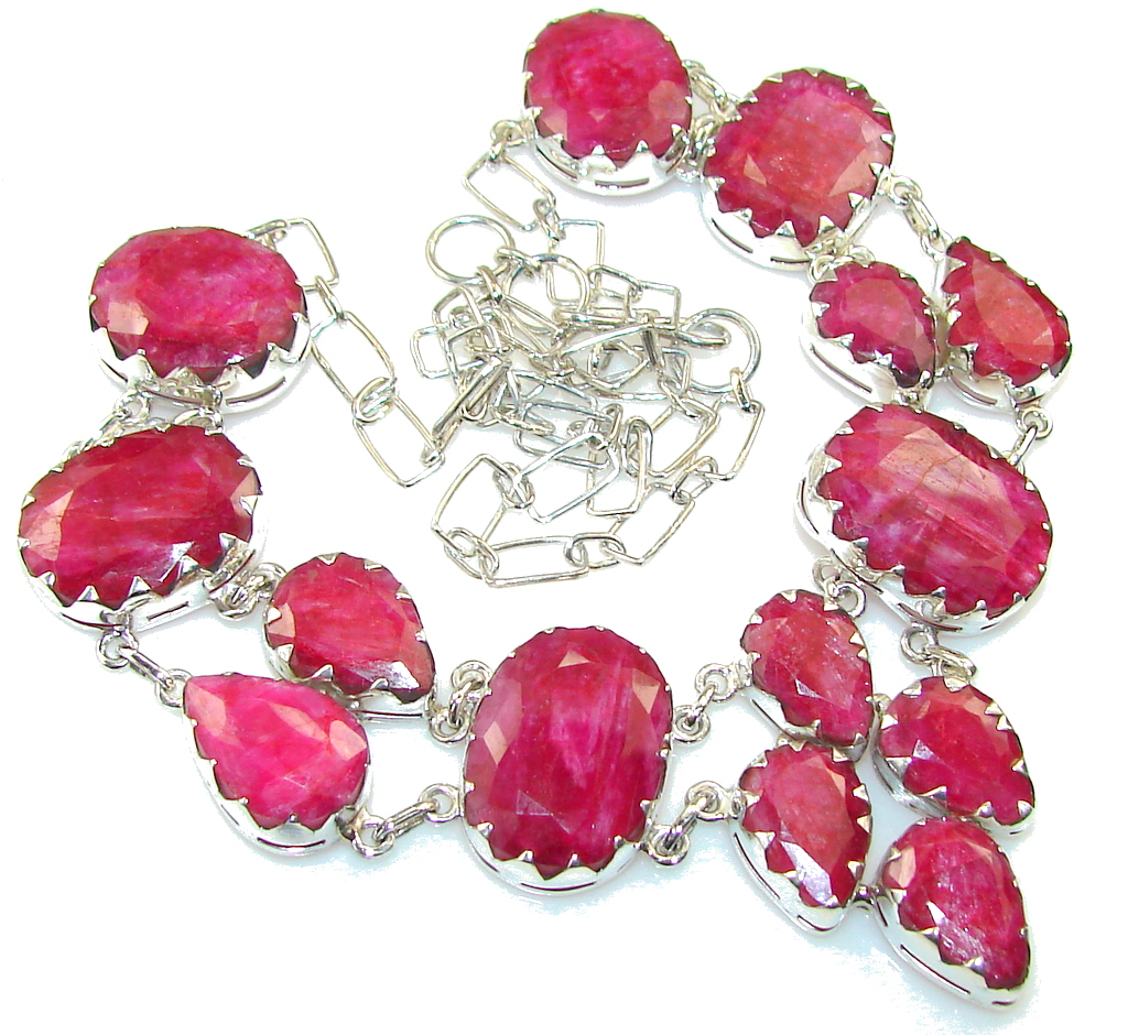 Fabulous Impression Of Ruby Sterling Silver Necklace | Mybuzz